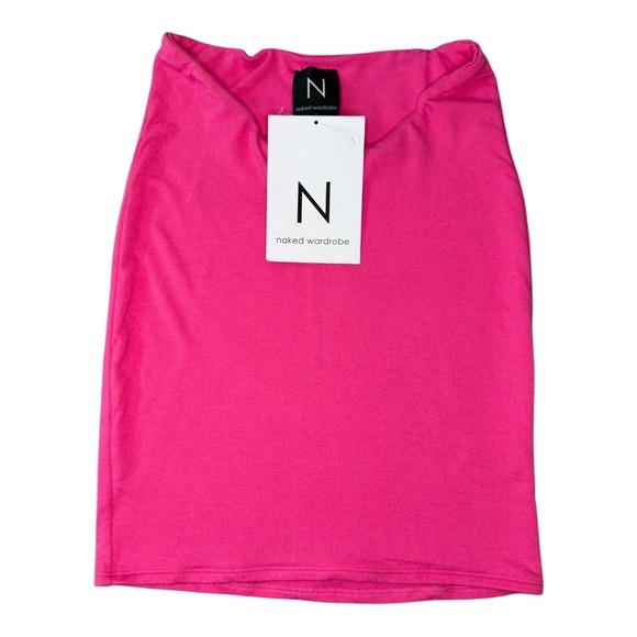 naked wardrobe | Skirts | Naked Wardrobe Pink Mini Skirt Bodycon Fitted ...